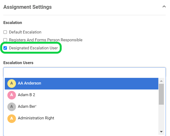 How to Set Up Escalation Users in Assurance – CompliSpace