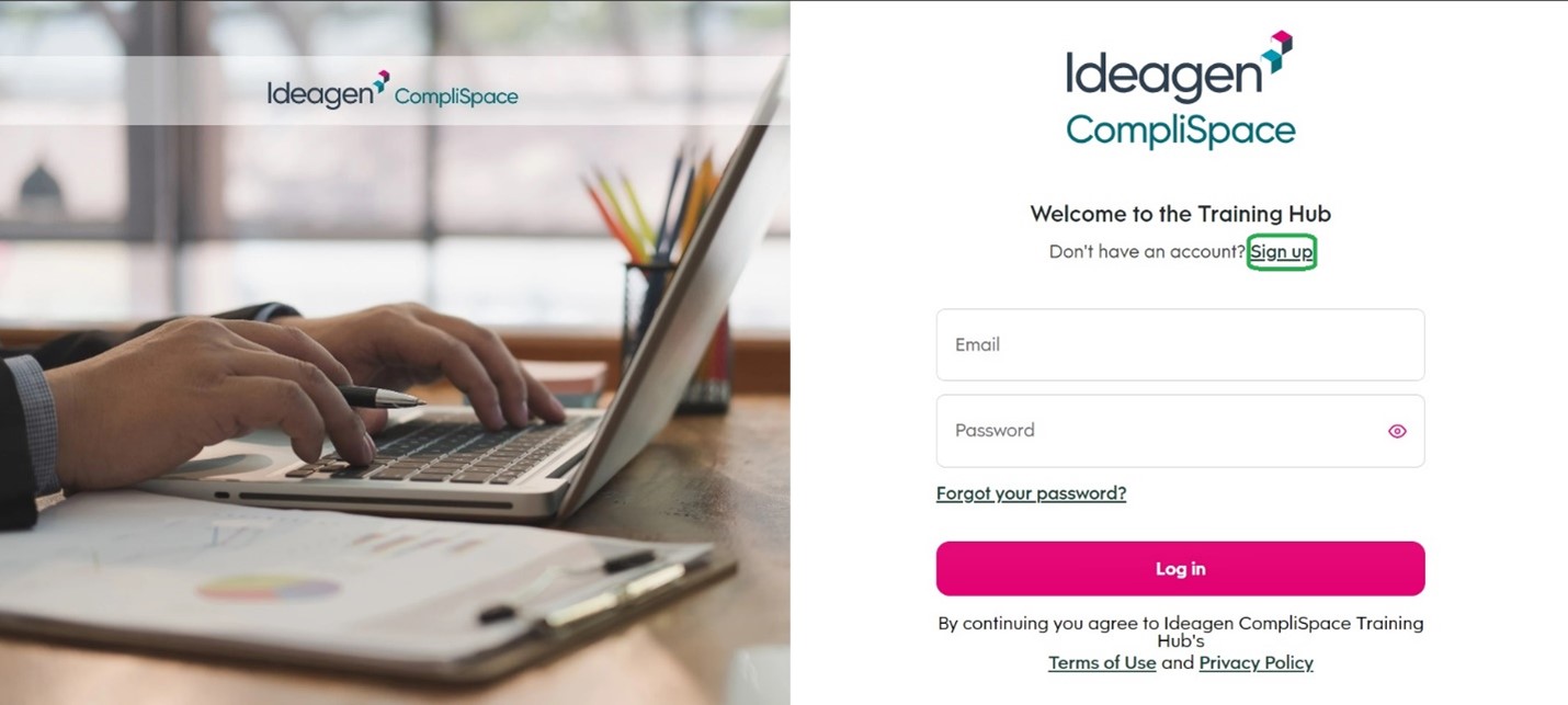How to Self-Register as a Learner on the Training Hub – CompliSpace