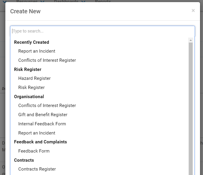 How to Create a New Form in Assurance – CompliSpace