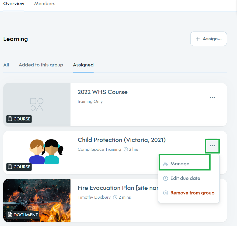 How to Use the Manage Page to Assign, Track and Review Learning Records – CompliSpace