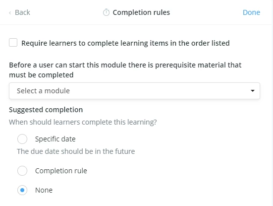How to Create/Edit Completion Rules for Self-Built Courses using the Course Builder – CompliSpace