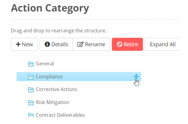How to Add a New Task/Action Category in Assurance – CompliSpace