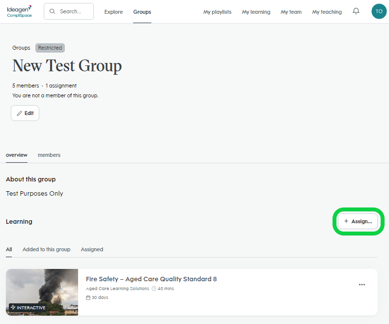 How to Update Group Learning – CompliSpace