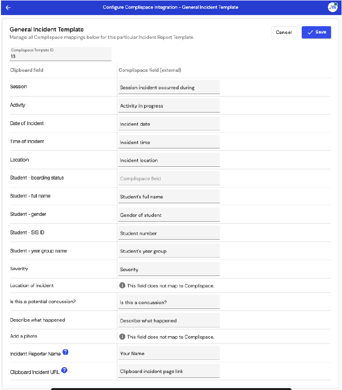 Setting up Clipboard integration for Incident Management – CompliSpace