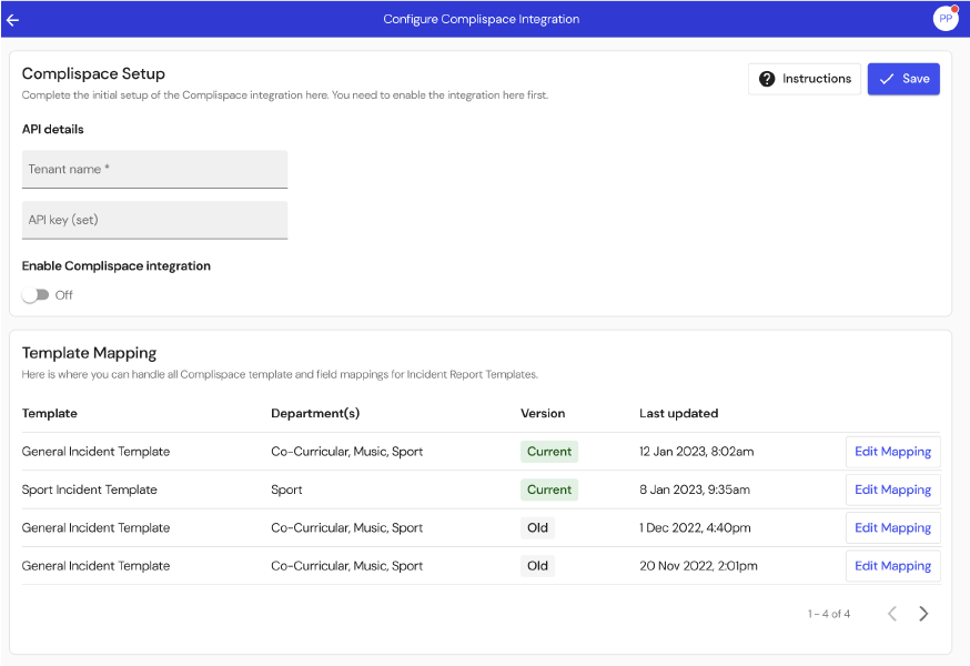 Setting up Clipboard integration for Incident Management – CompliSpace