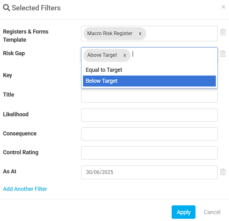 How to Create a Risk Gap Report in Assurance – CompliSpace